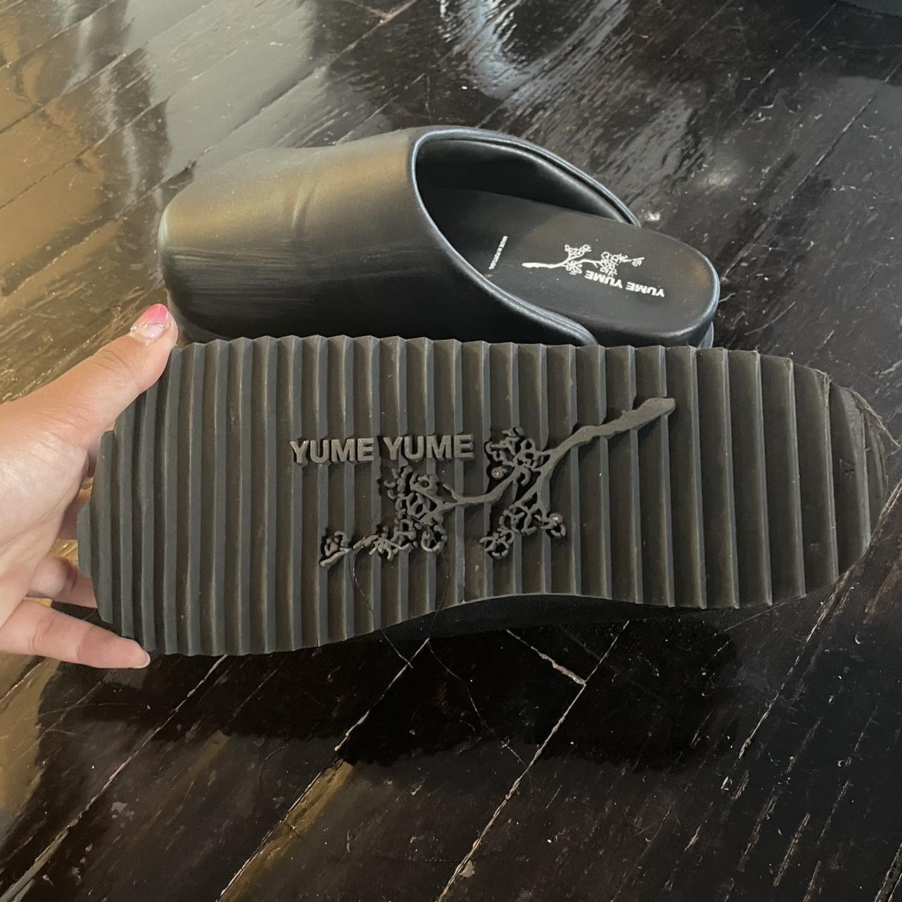 Black Yume Yume Slides - Depop