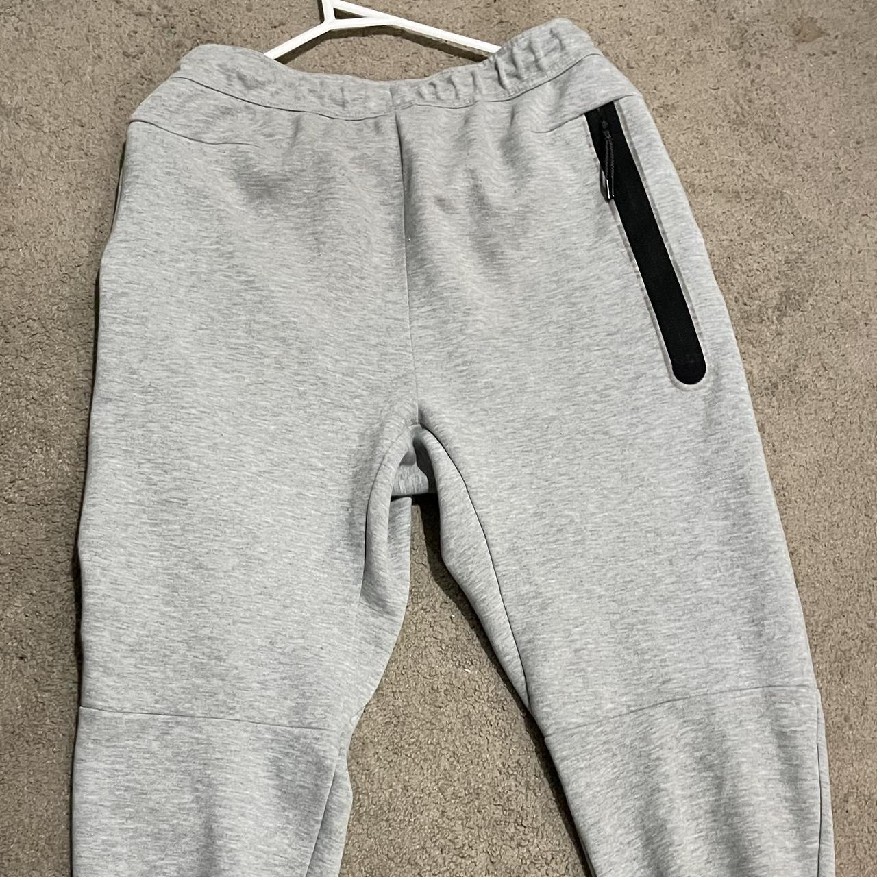 Men’s grey tech fleece trackies - Depop