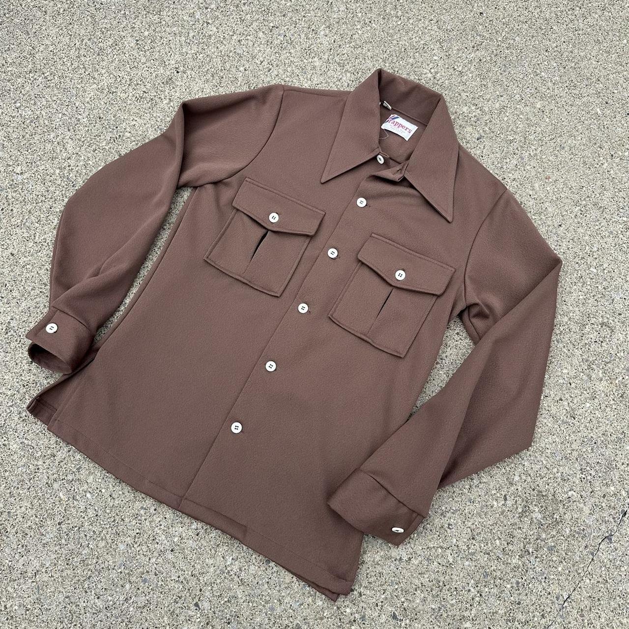 Vintage 70’s Rappers button up Vintage collar,... - Depop