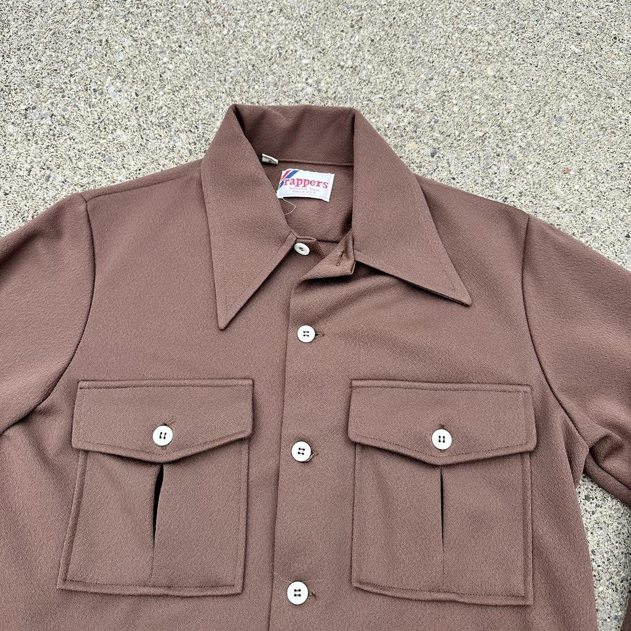 Vintage 70’s Rappers button up Vintage collar,... - Depop