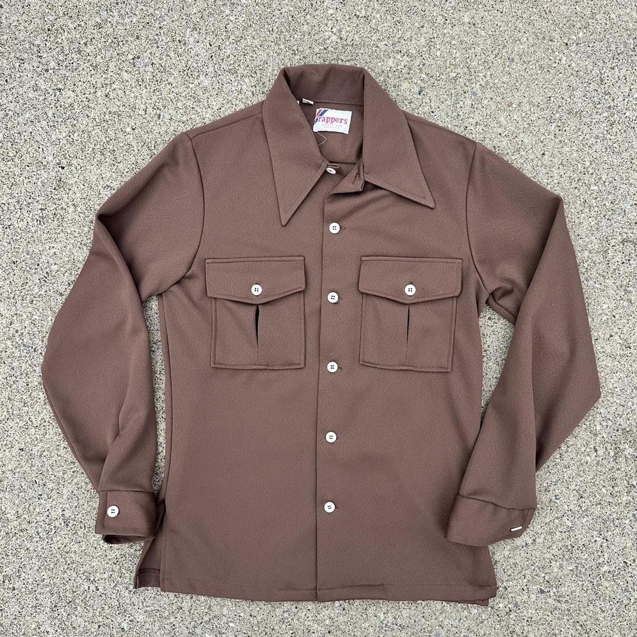 Vintage 70’s Rappers button up Vintage collar,... - Depop