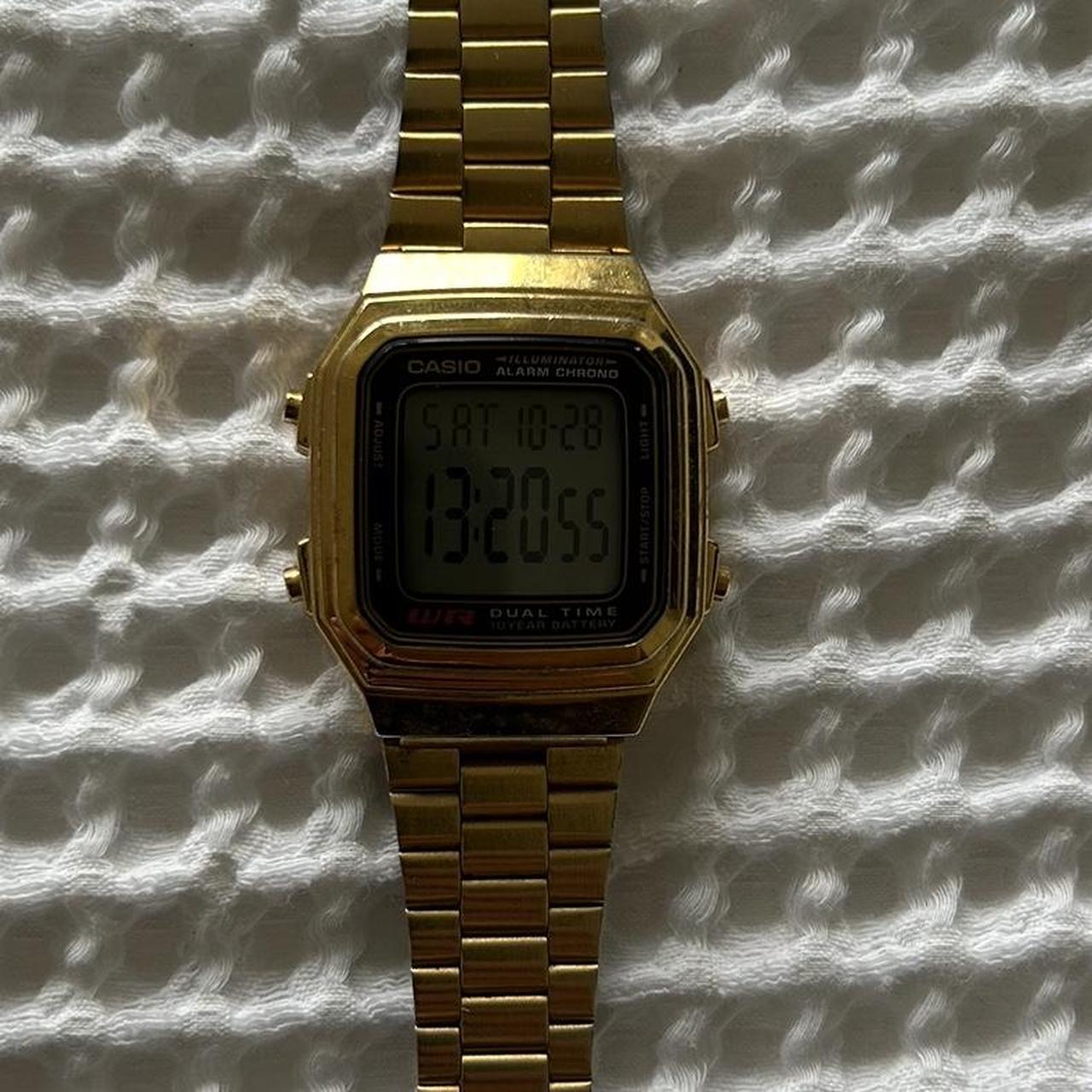 Casio gold bracelet style watch. Great condition.... - Depop