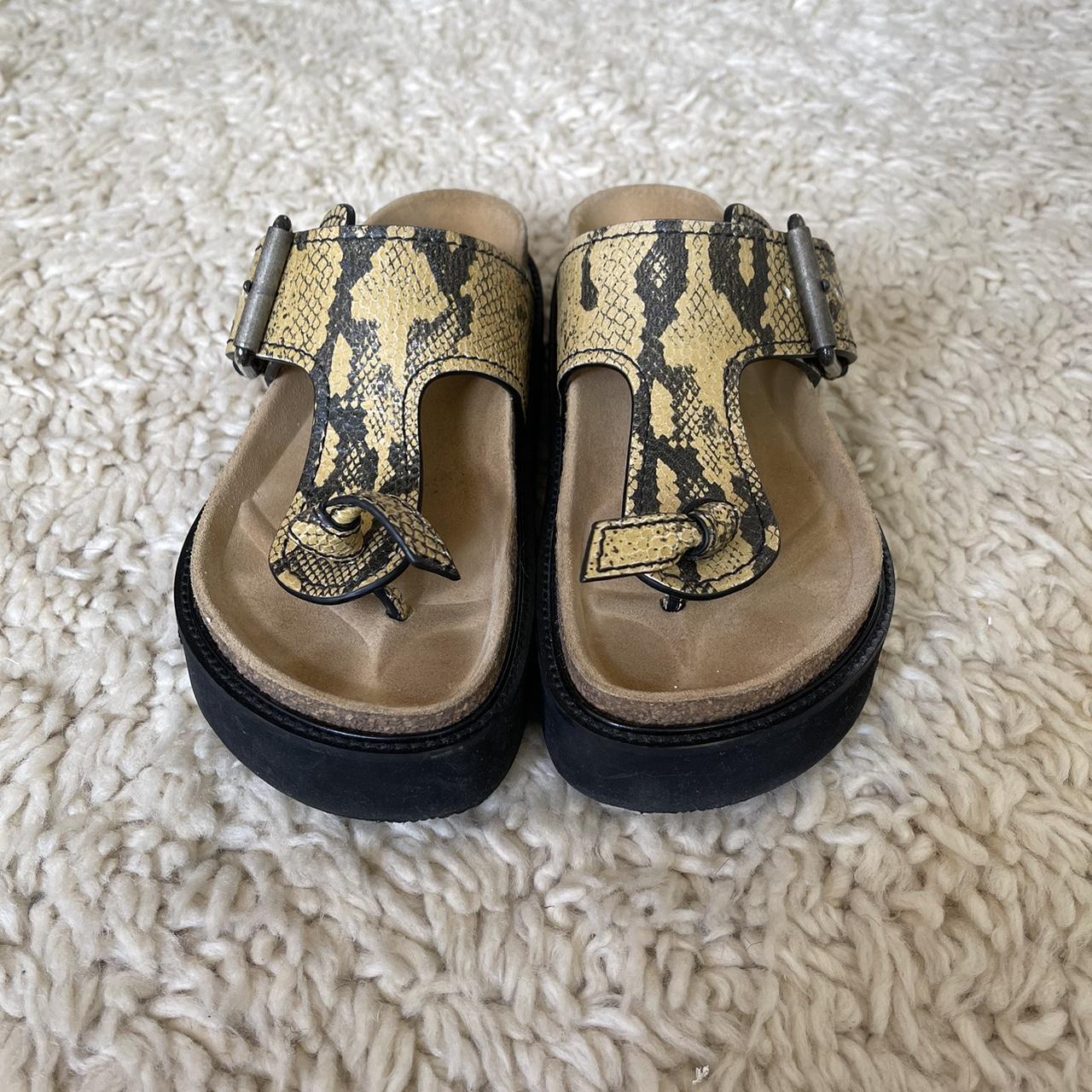 Acne Studios snake skin platform sandals Size 38 | Depop
