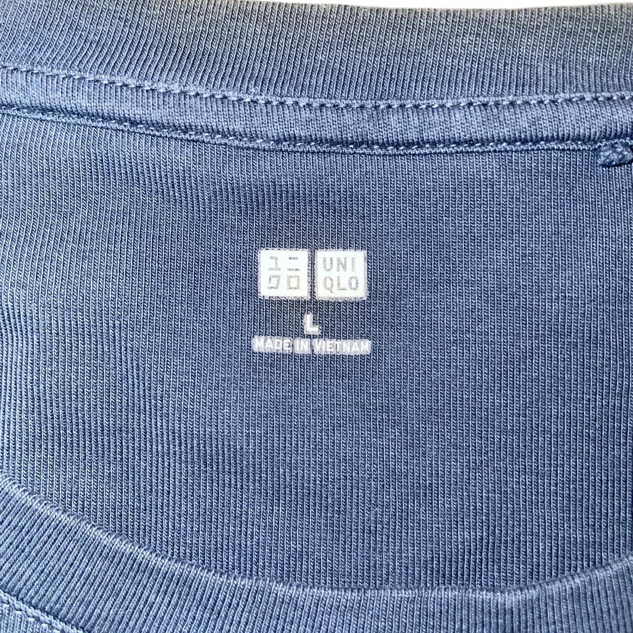 UNIQLO dusty blue long sleeve - Depop