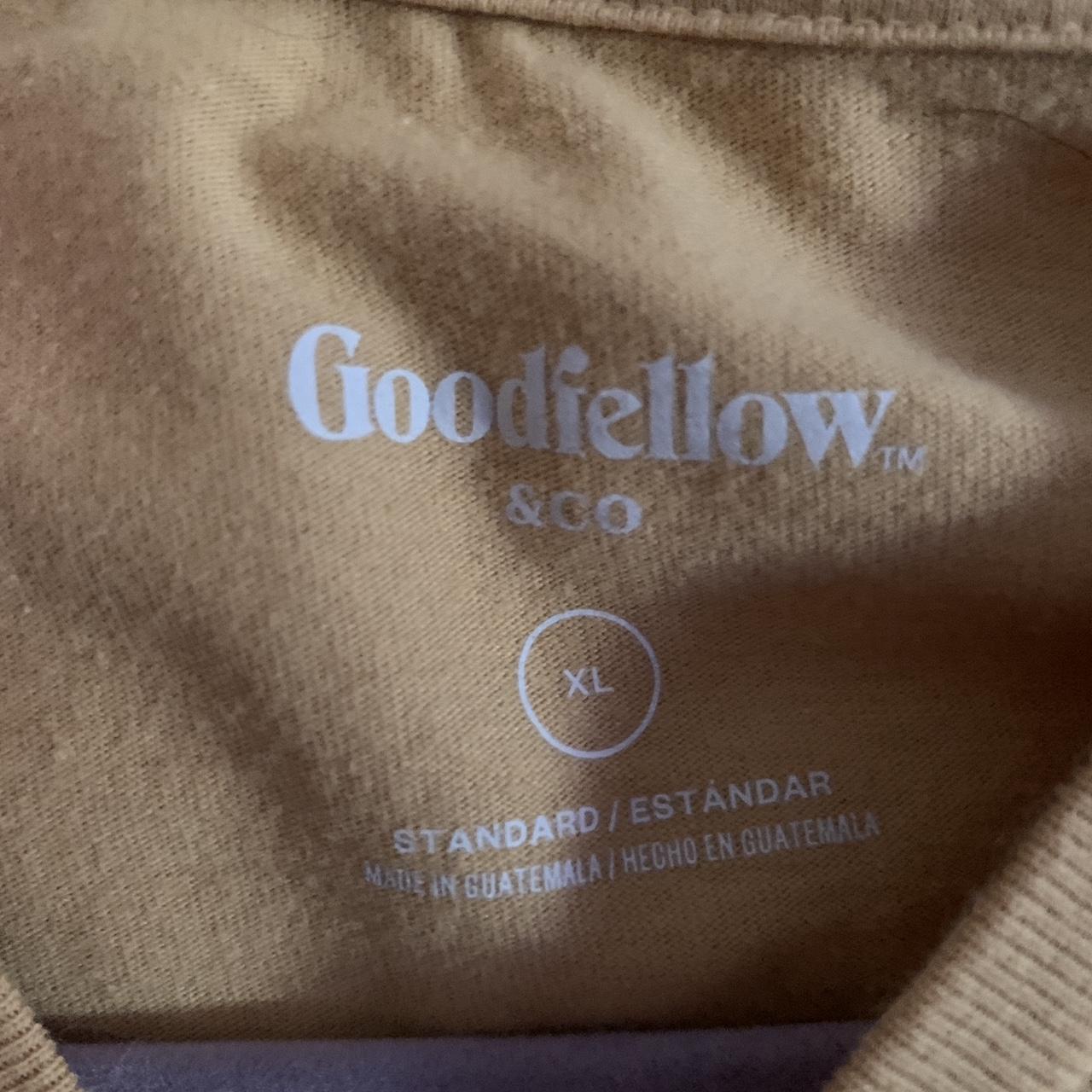 unisex yellow goodfellow cottagecore mushrooms print... - Depop