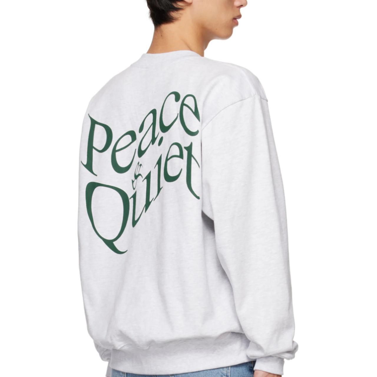 Museum of Peace & Quiet grey warped sweatshirt,... - Depop