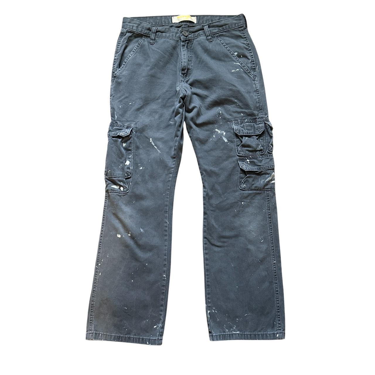 Vintage Wrangler Painted Cargos Size - 30x30 No... | Depop