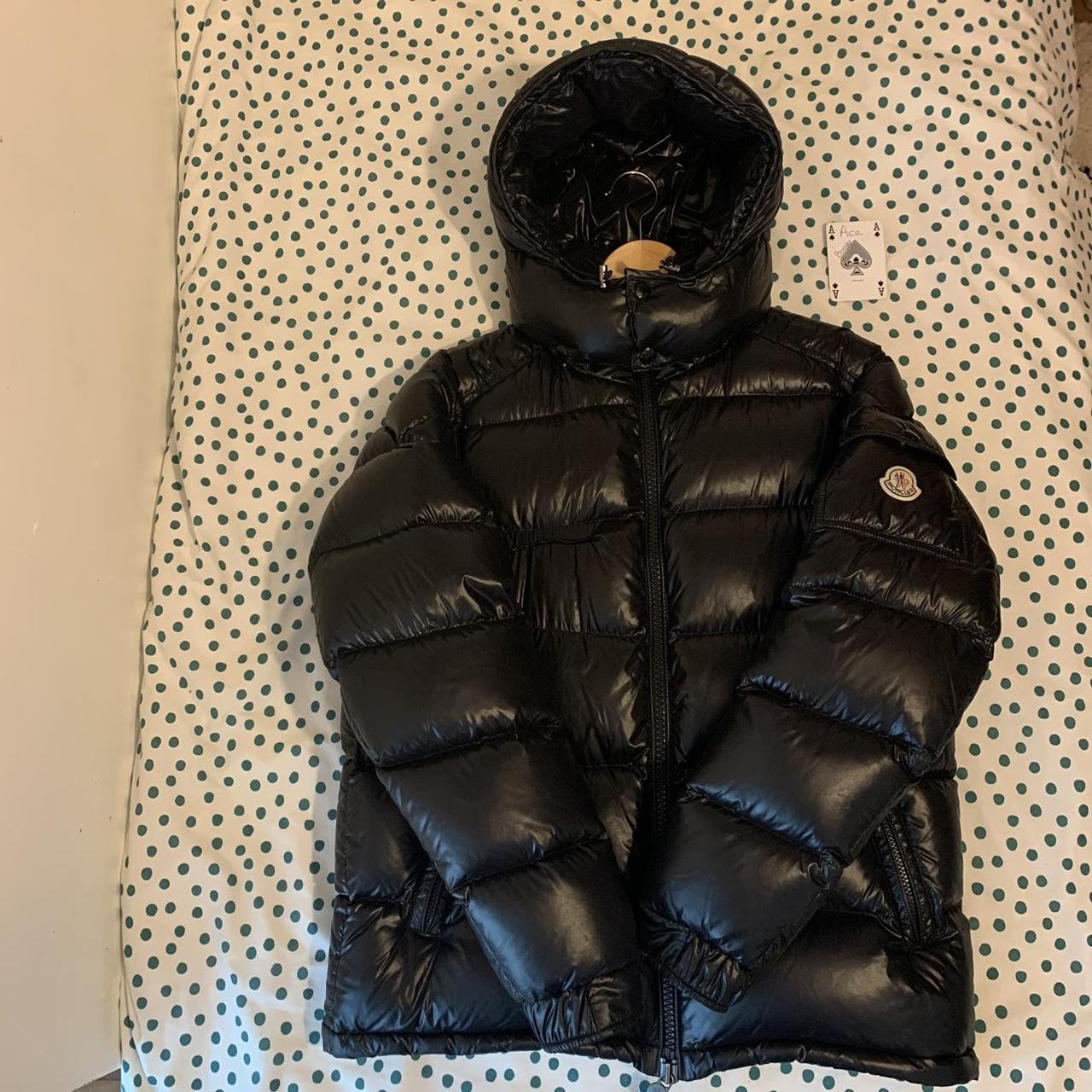 Moncler Maya Jacket - Size: 4 - Colour: Black -... - Depop