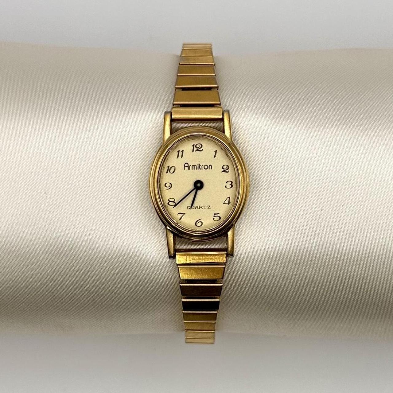 Vintage Armitron Quartz Gold tone watch 💛 Details:... - Depop