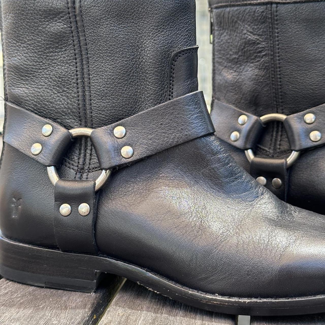 Ugh obsessed with these Frye harness/buckle boots!!!... - Depop