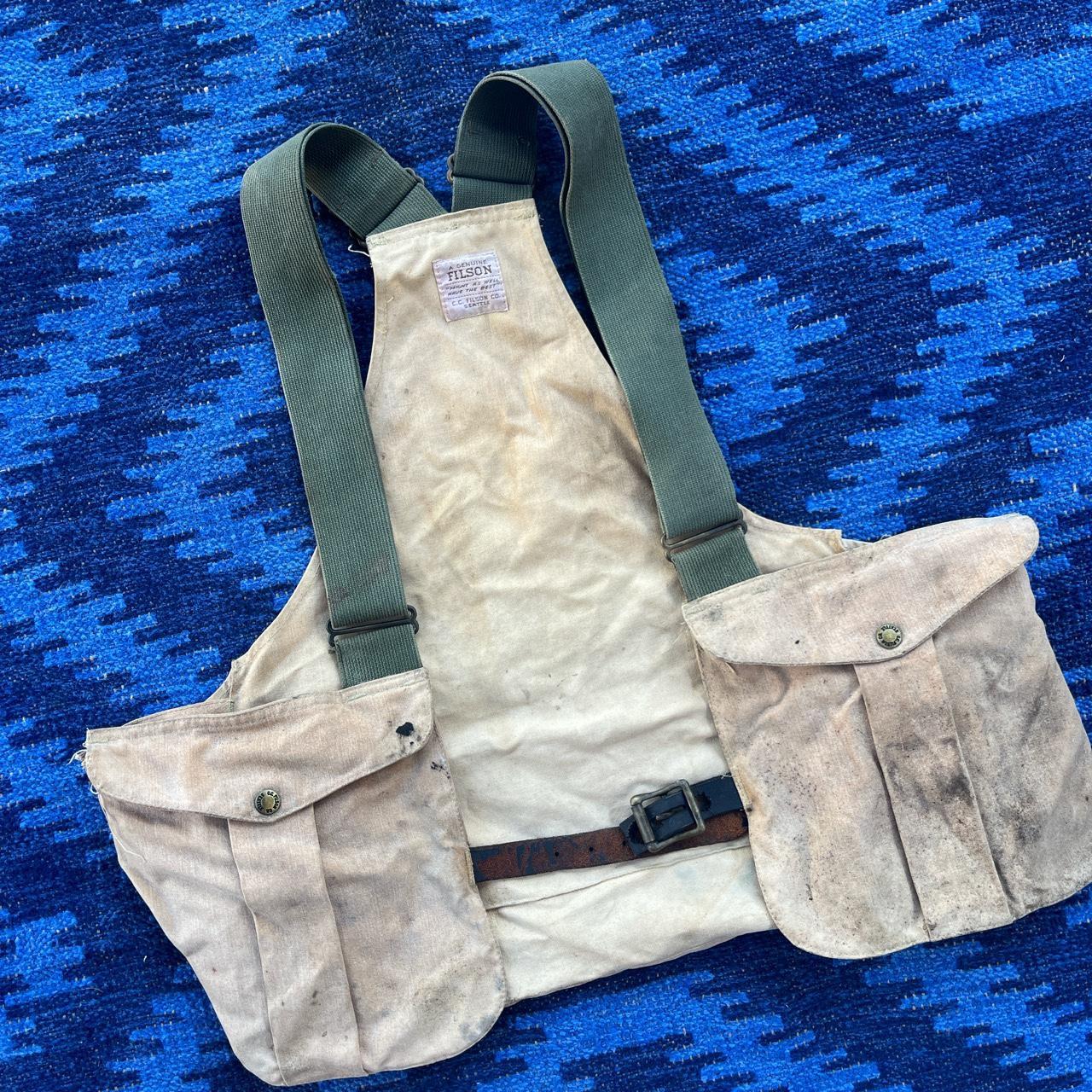 Vintage 60’s Filson Fly Fishing Vest - Size L -... - Depop