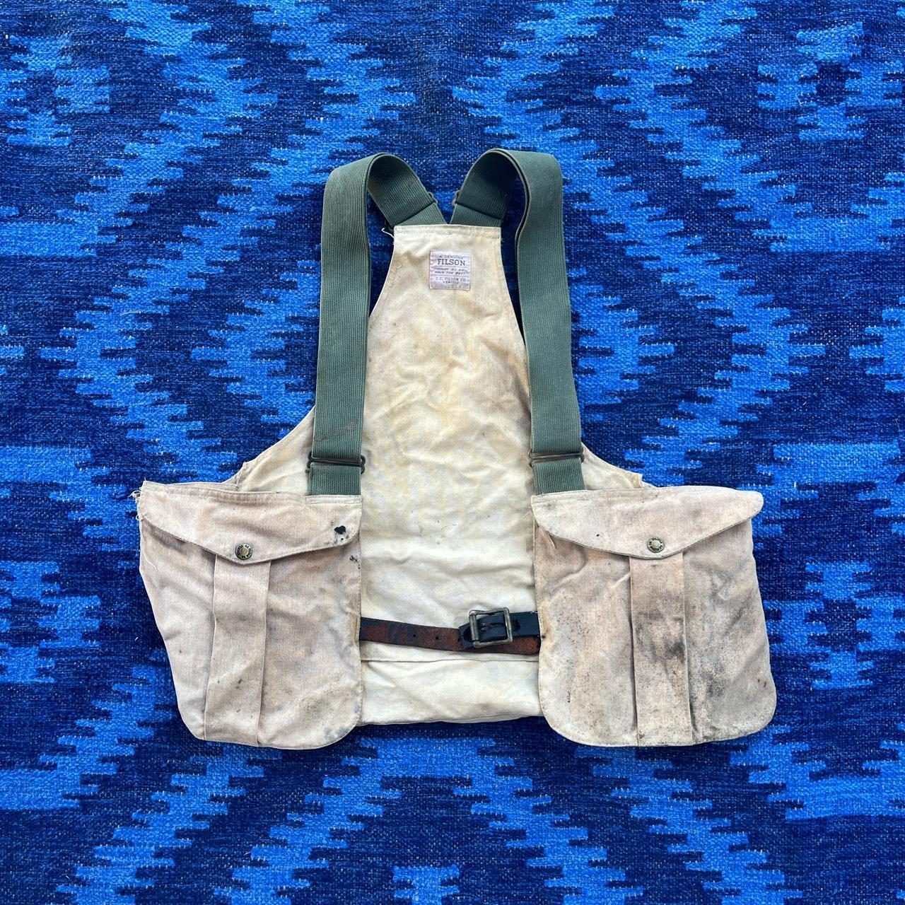 Vintage 60’s Filson Fly Fishing Vest - Size L -... - Depop