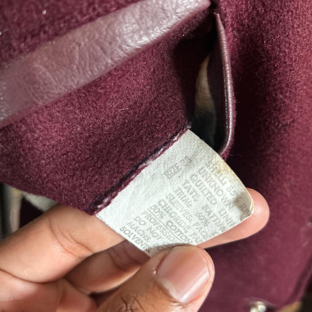 Vintage 1977 Howe Naugaulite Varsity Jacket Tri... - Depop