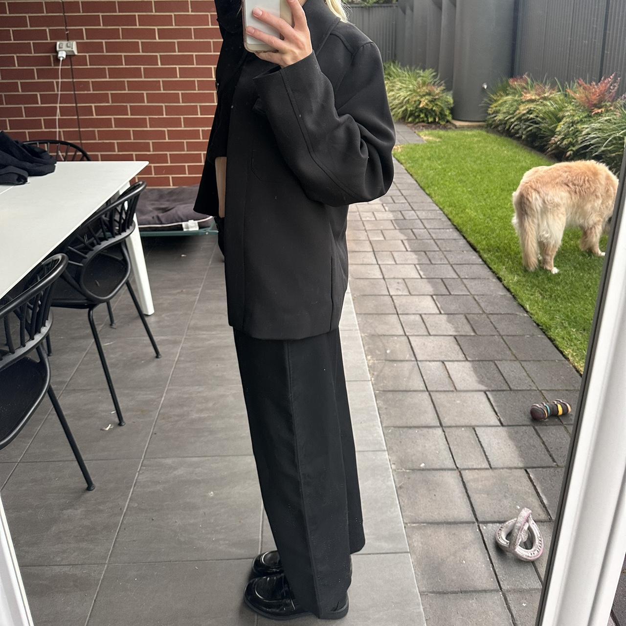 Black The Weekday tailored suit pant and blazer coat... - Depop