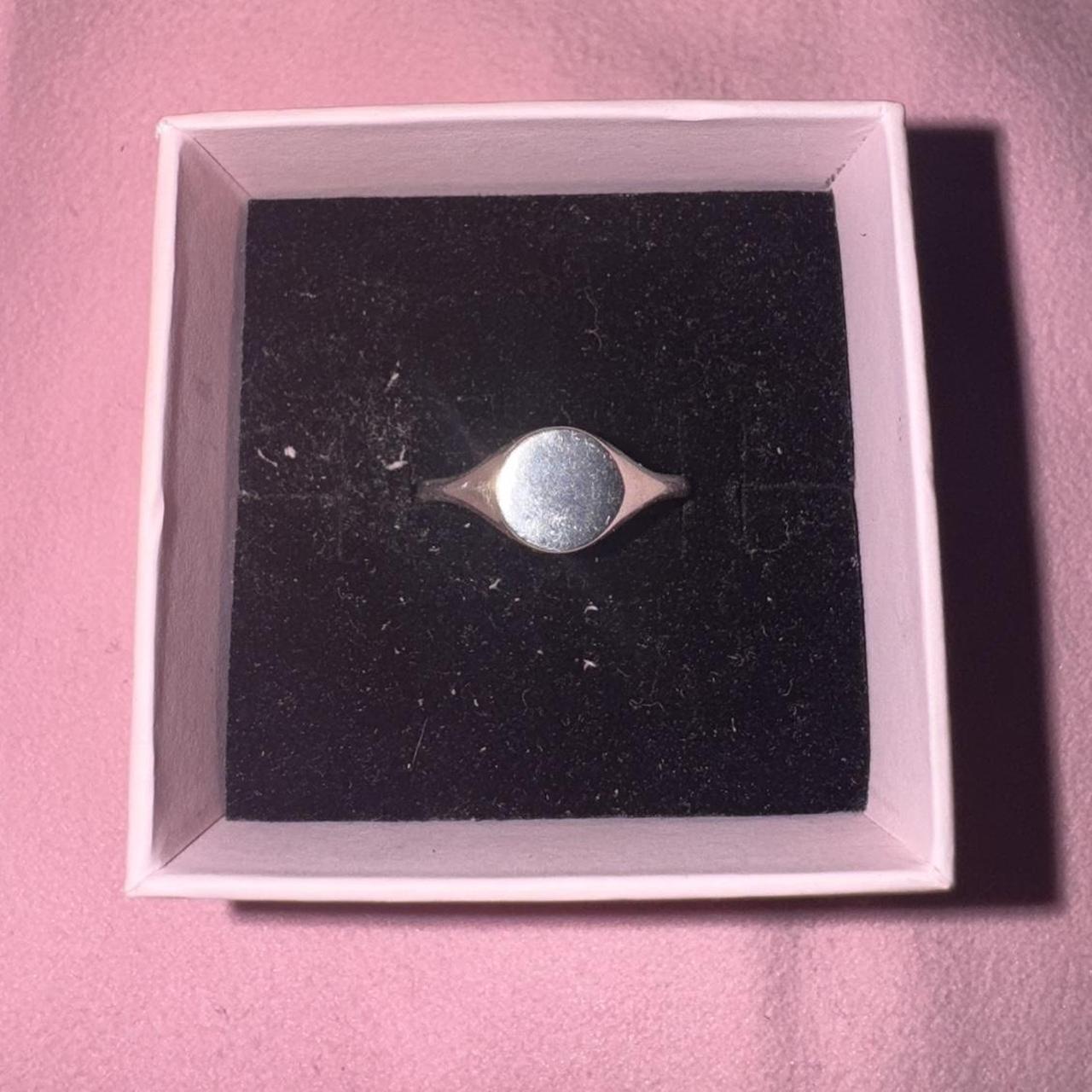 Pandora engraving signet ring ️ perfect to wear as a... | Depop