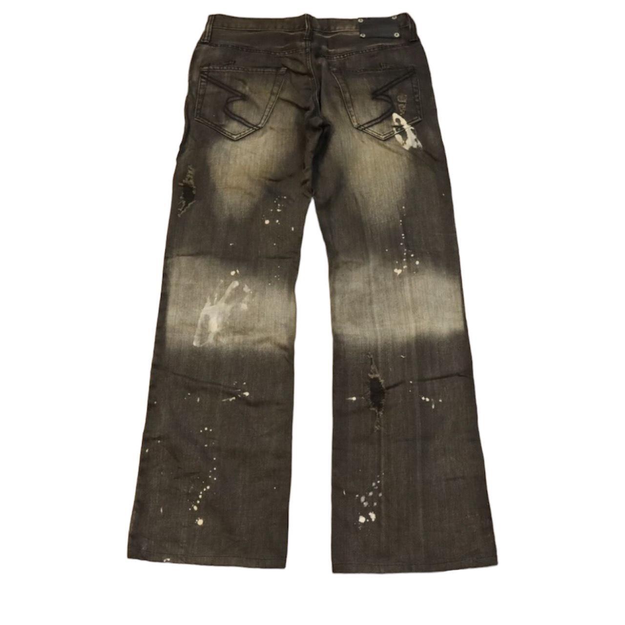 Vintage Semantic Design Splattered Paint Distressed... - Depop