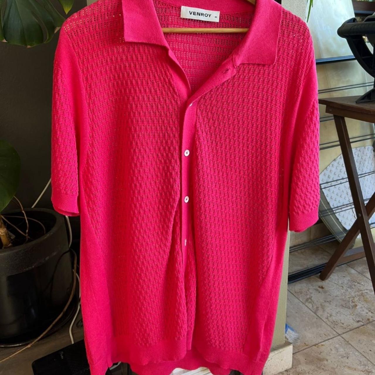 Men’s Venroy Crochet Border Shirt Size M Worn once,... - Depop