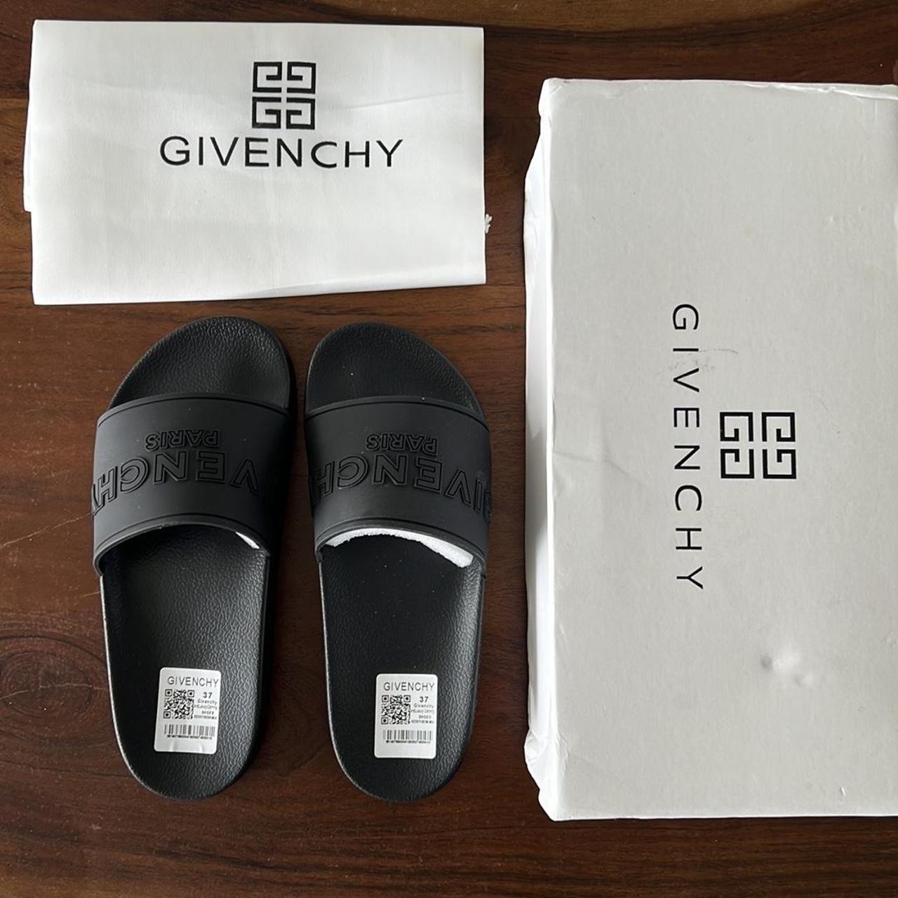 Givenchy Women's Black Slides | Depop
