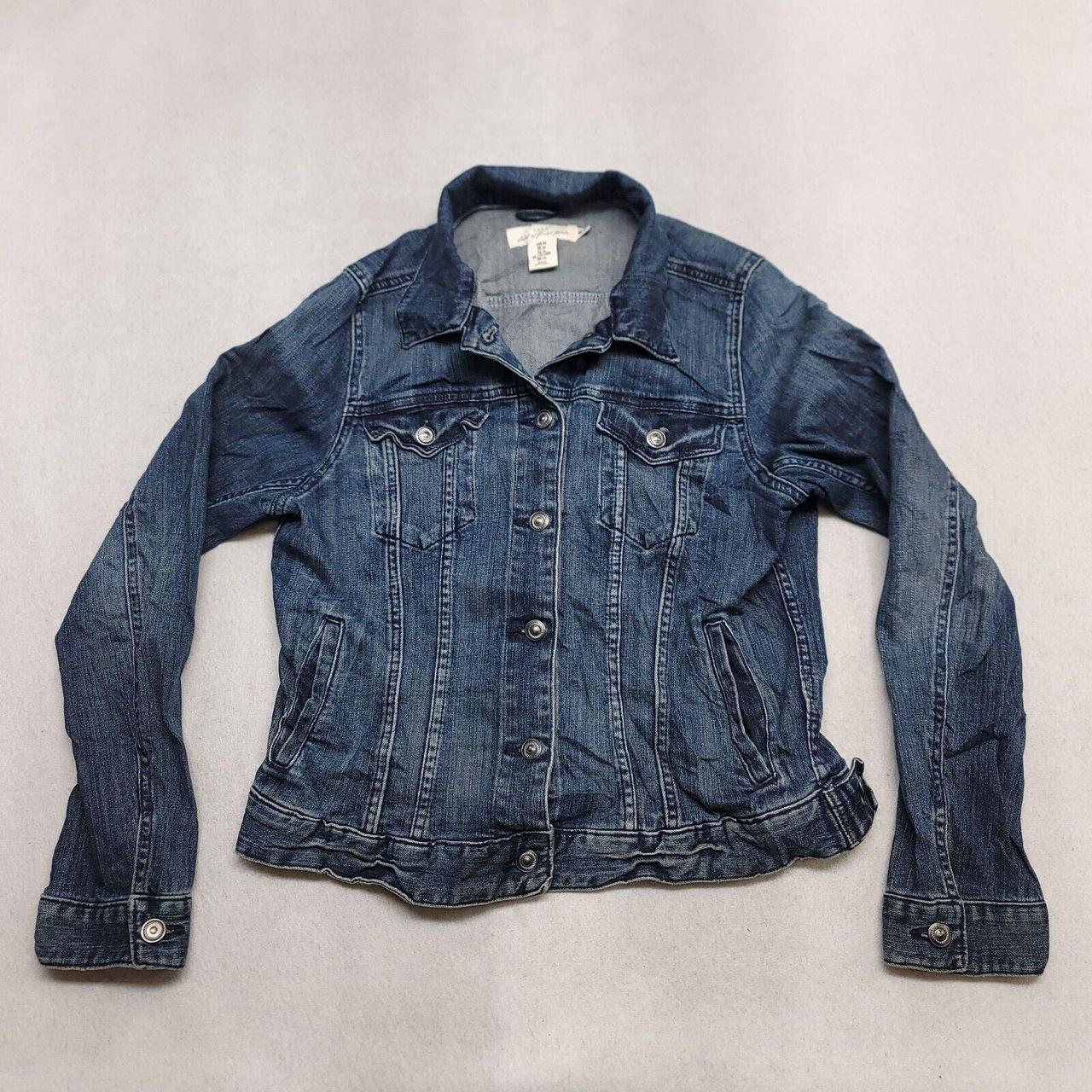 H&M LOGG Button Up Long Sleeve Denim Jean Jacket... - Depop