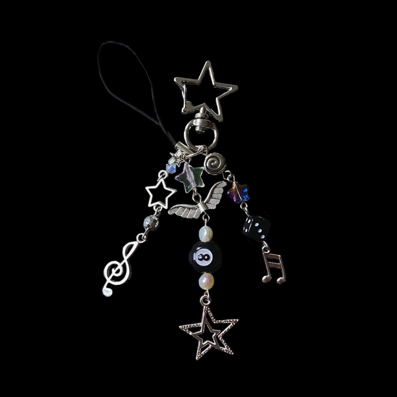 🎱🌟🎲 a handmade star clutter keychain / phone charm!... - Depop