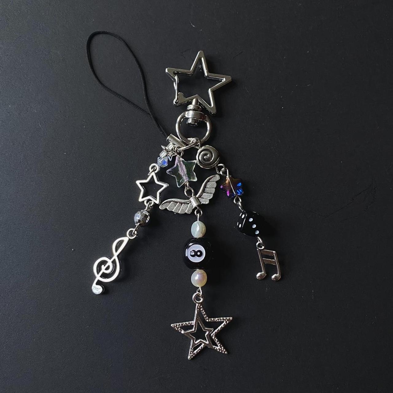 🎱🌟🎲 a handmade star clutter keychain / phone charm!... - Depop