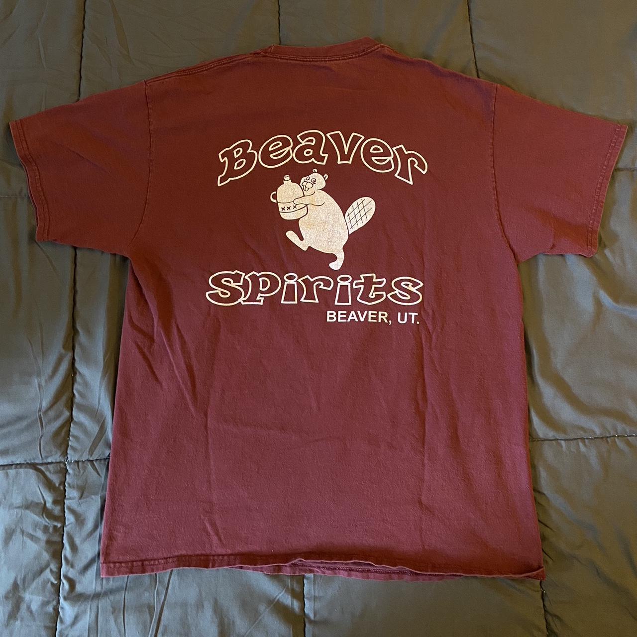 Beaver spirits tee (Heavy Cotton) Size: L... - Depop