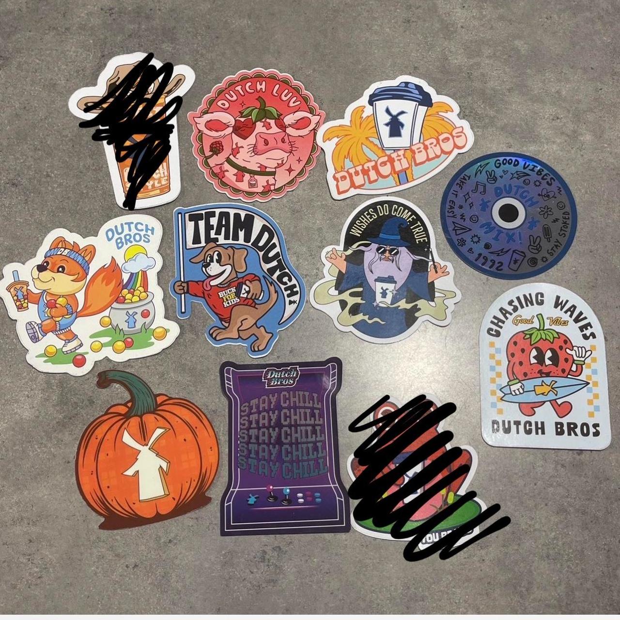 Dutch Bros Stickers featuring Dutch Luv, Team Dutch,... | Depop