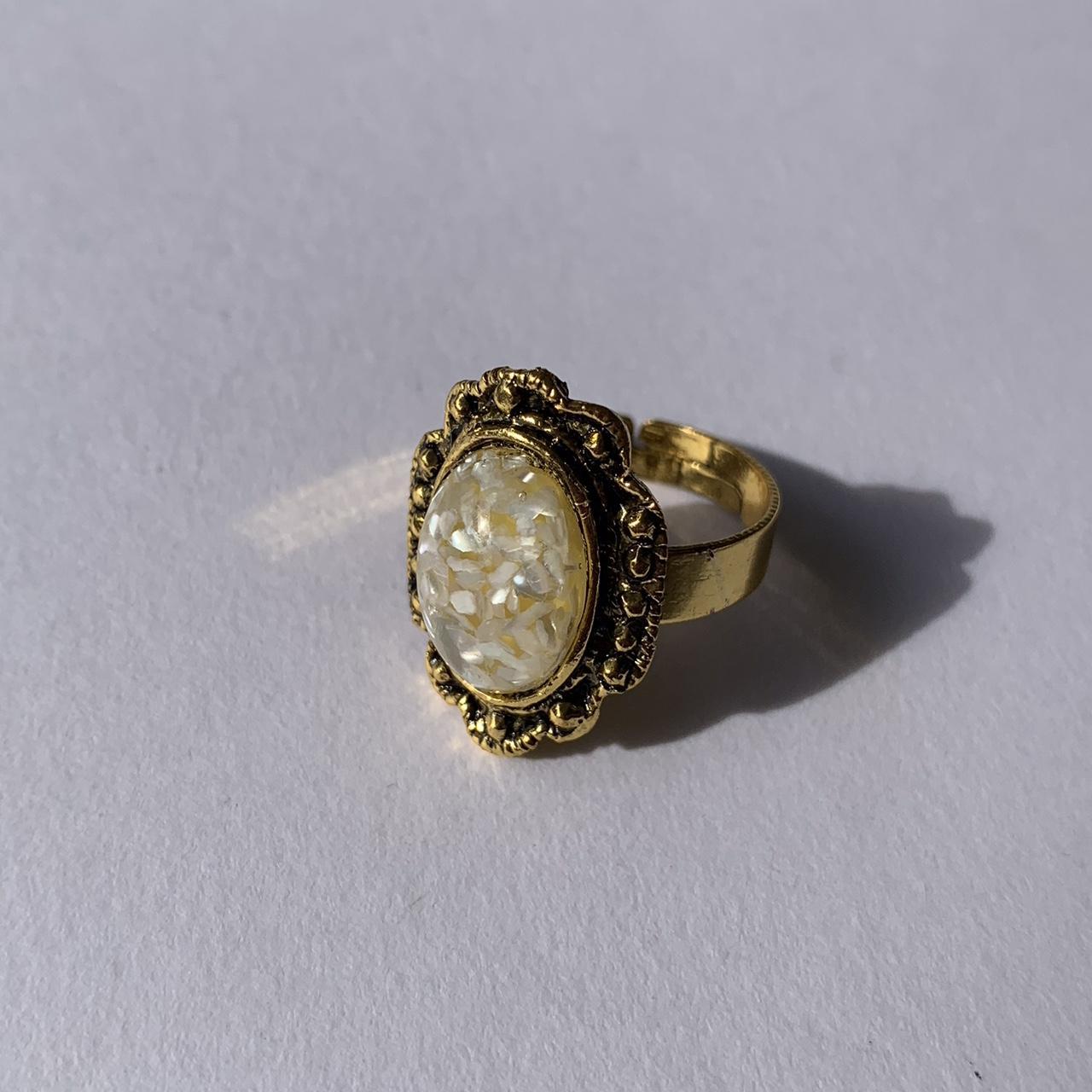 Gold goth whimsy ring #cottagecore #goth - Depop