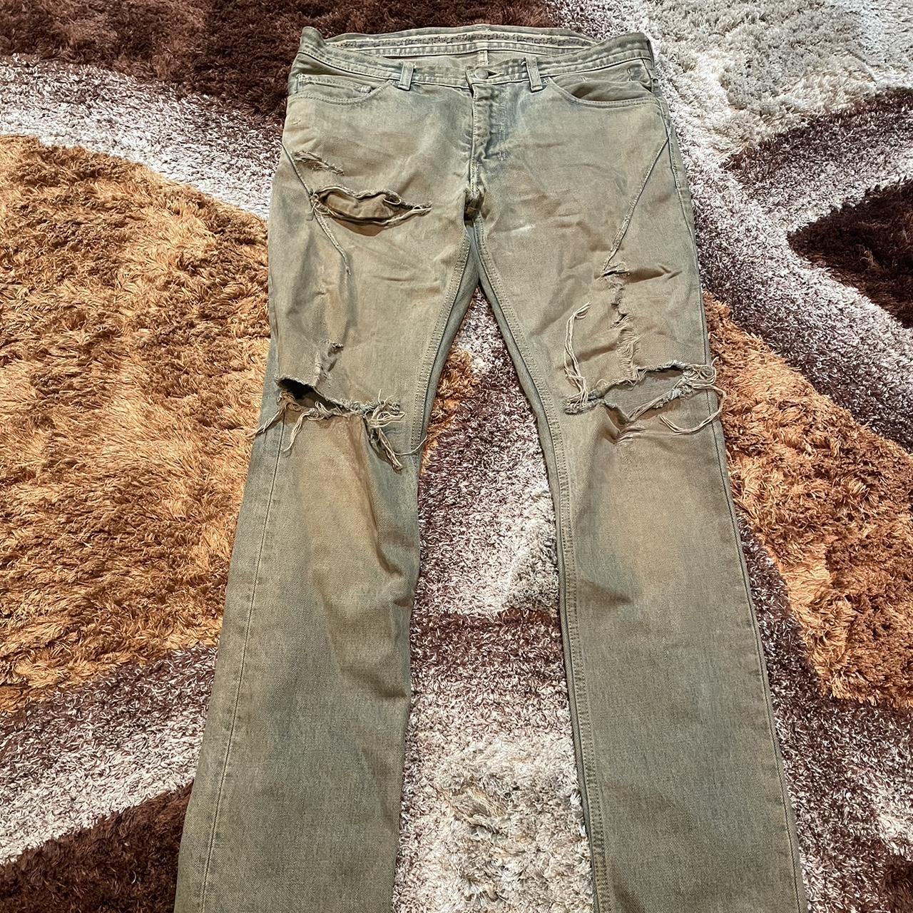 SS07 Number Nine Distressed Jeans Size 29-30 Size 2... - Depop