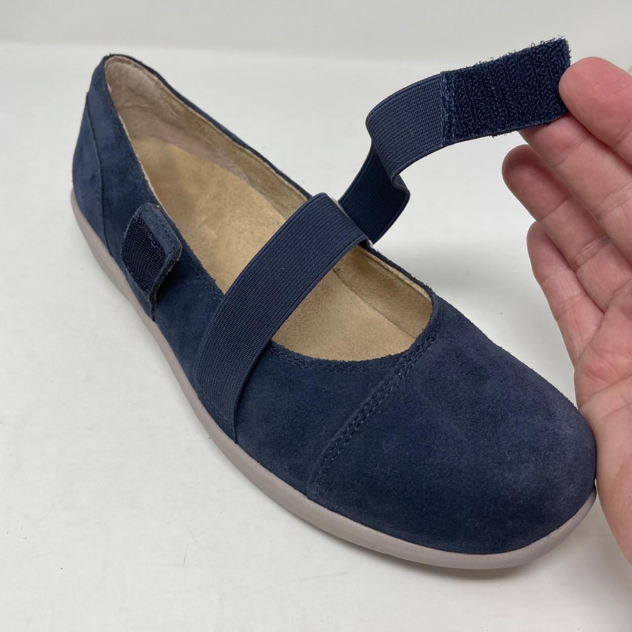 Vionic Shelby Blue Suede Mary Jane Flats. Size... - Depop