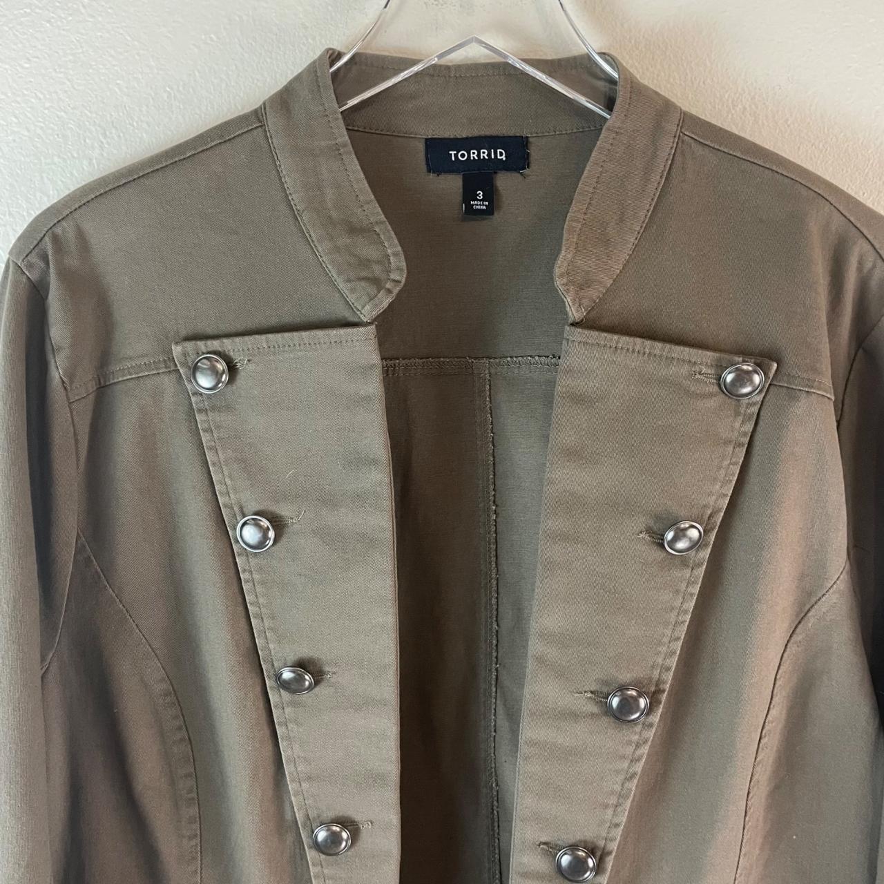Torrid Tailored Cropped Military Jacket. Size 22/24... - Depop