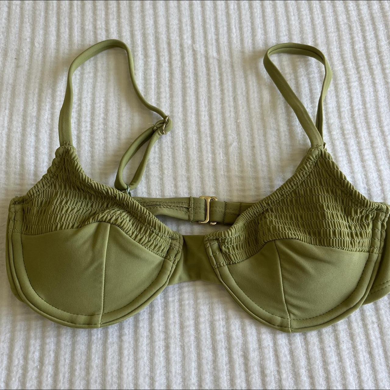 Target green bikini top size xs - Depop