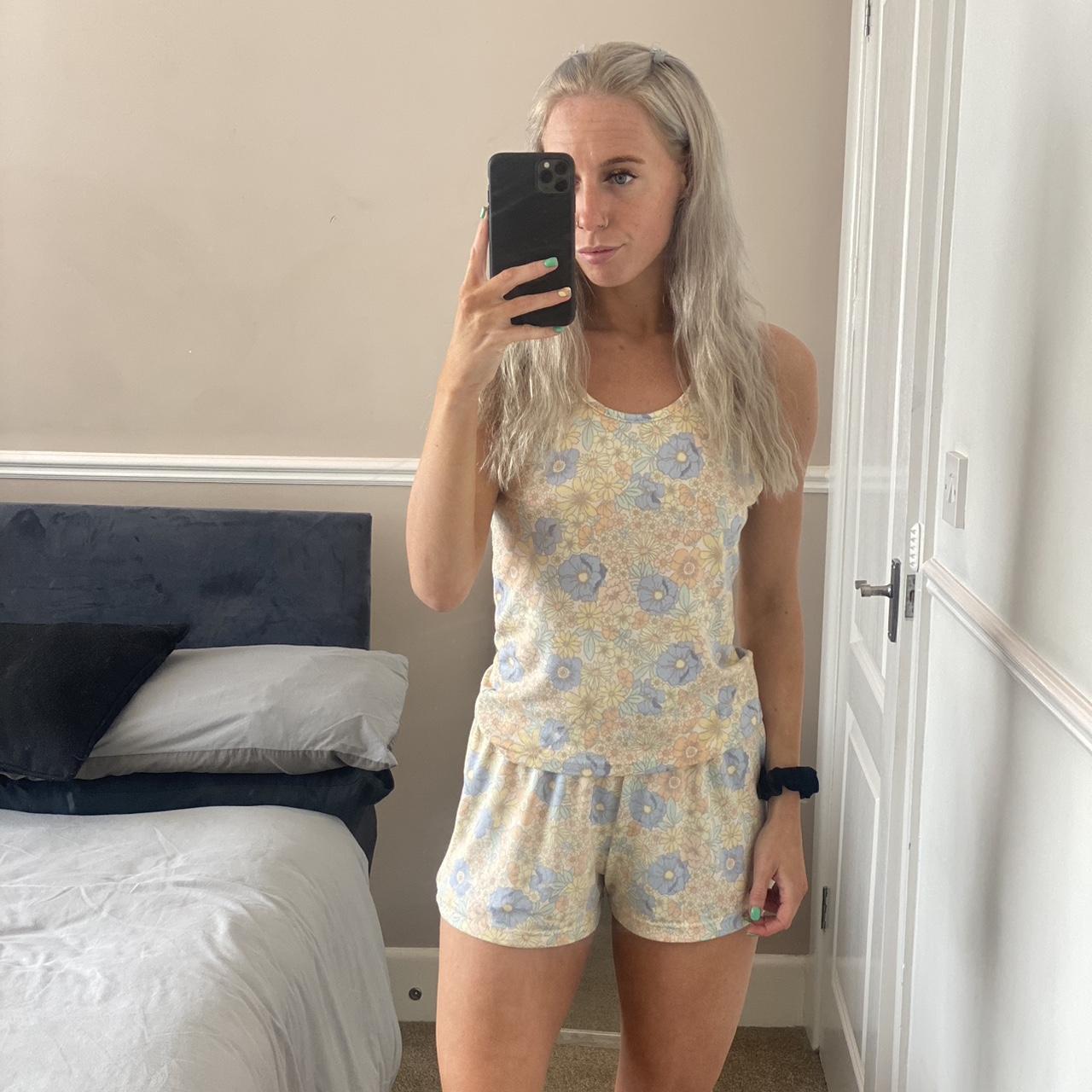 Floral Pyjama Set. Size 8. Primark. #. short... - Depop