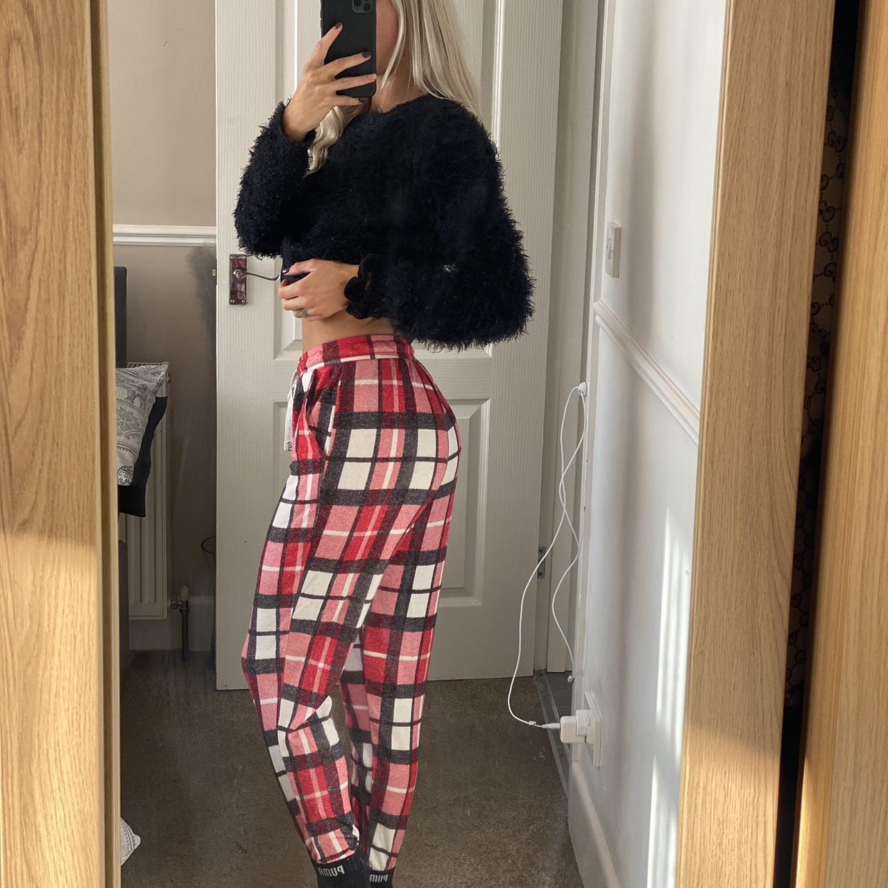 Red Tartan Pyjama Bottoms. Size 8. Primark. #.... - Depop