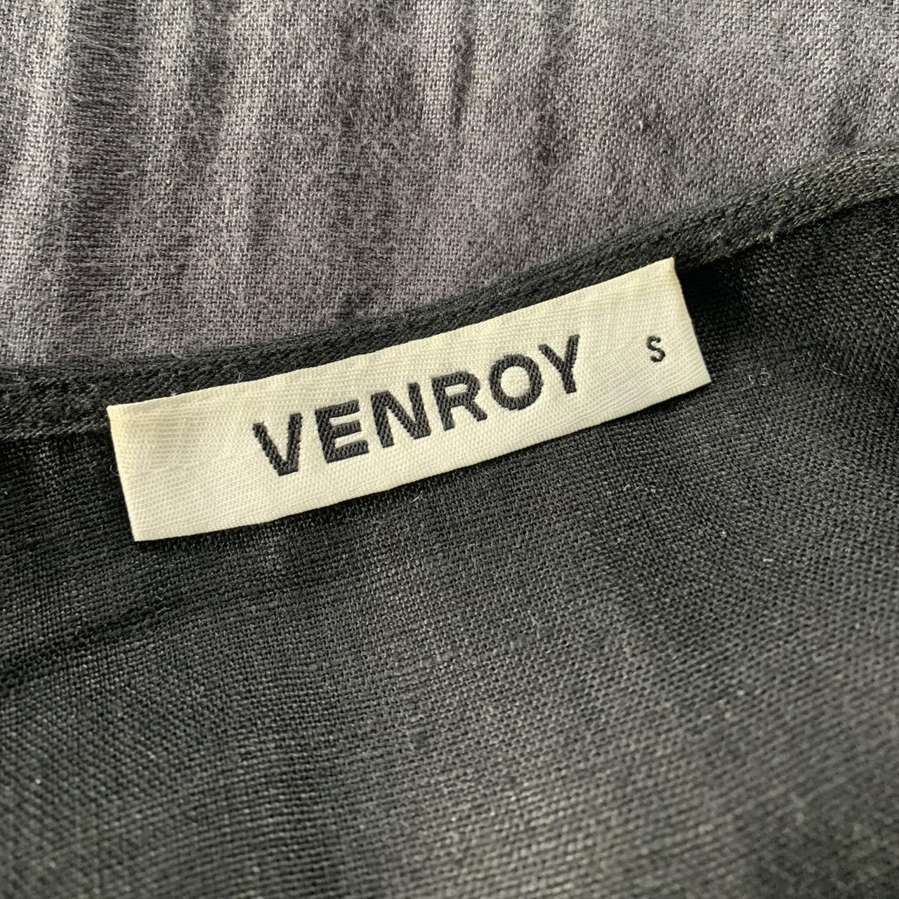 VENROY One Shoulder Linen Dress Size Small Worn... - Depop