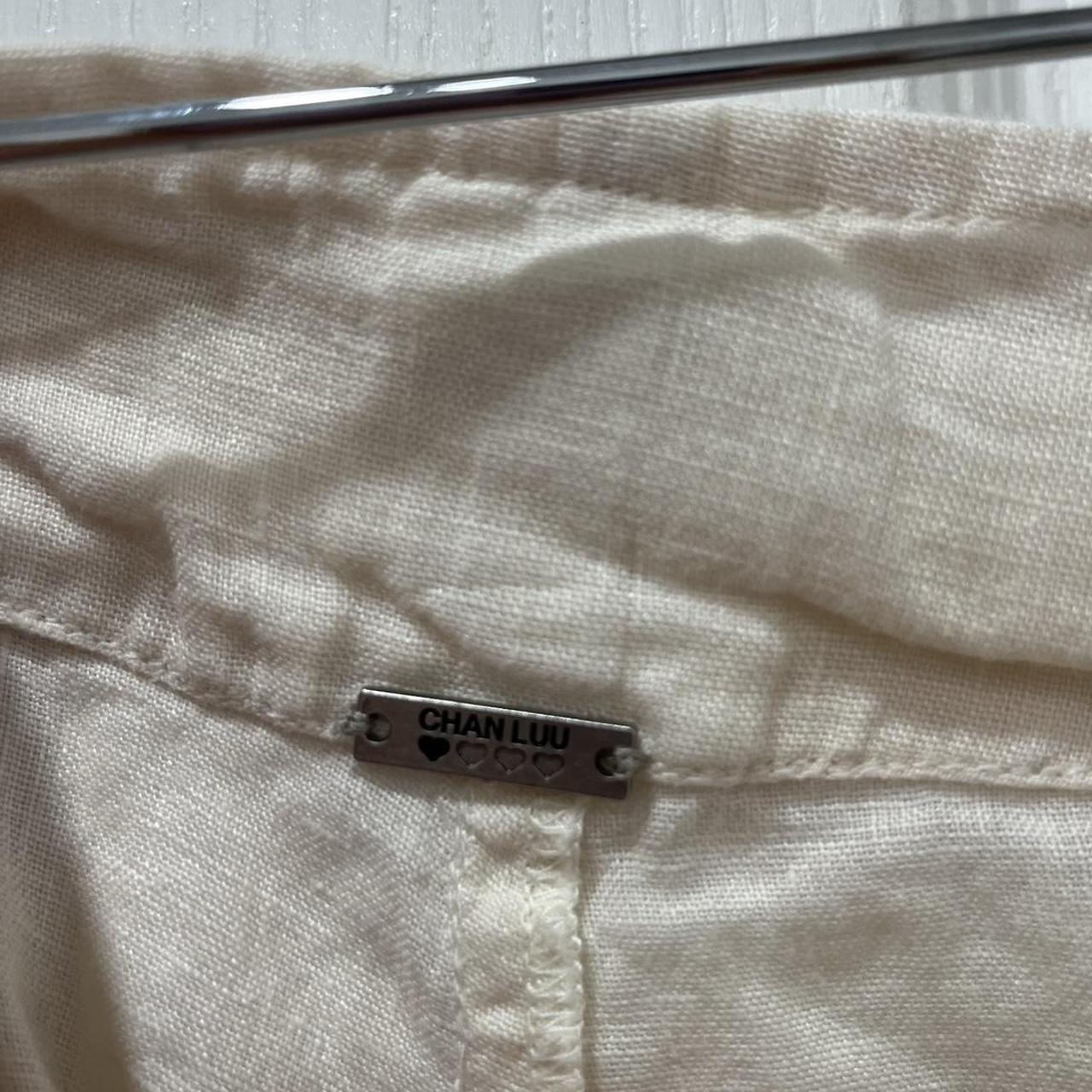 Chan Luu linen pants with poms. Size 2-4 depending... - Depop