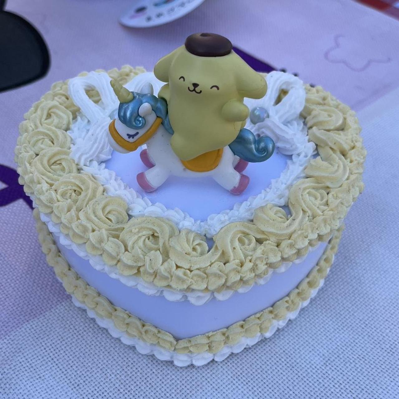 Sanrio Pompompurin & Unicorn cake topper #kawaii... - Depop