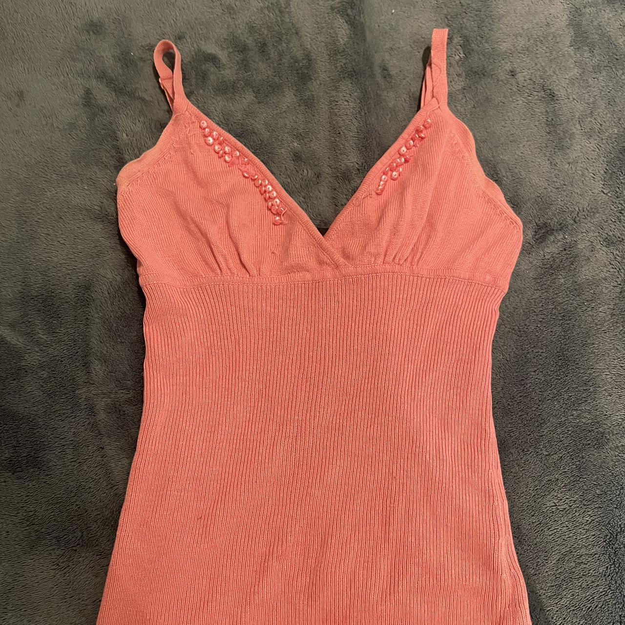 Bebe pink tank top, size small #bebe - Depop