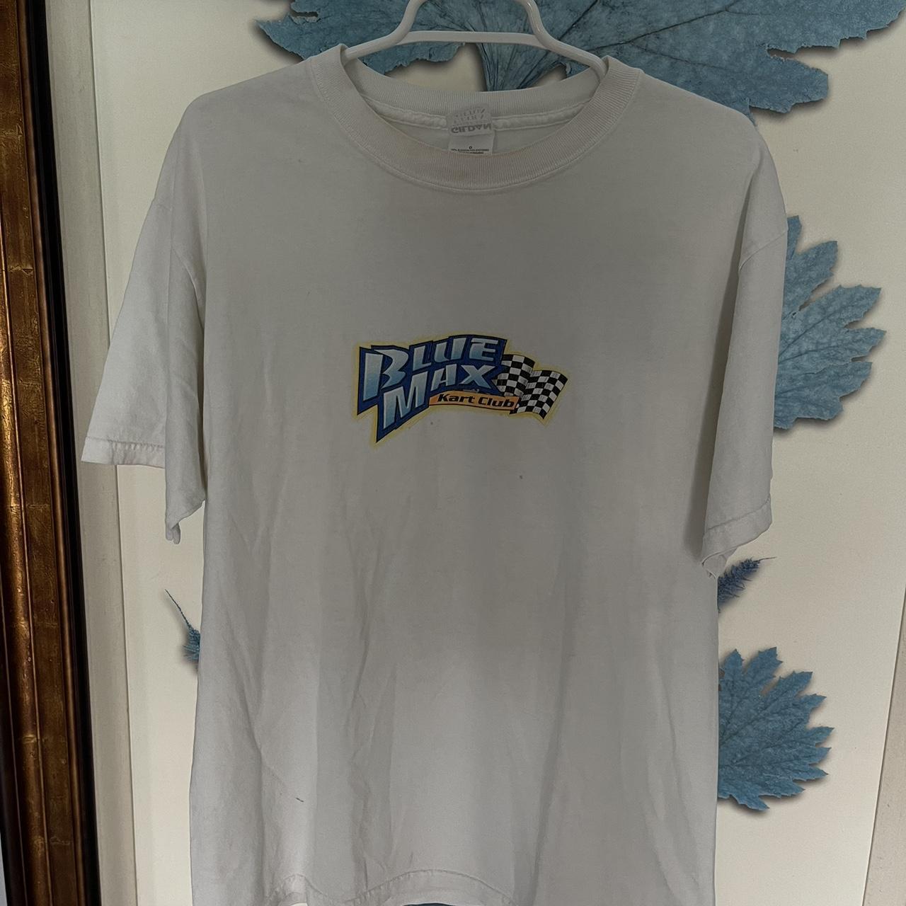 Vintage Blue Max Shirt Nice shirt, does have small... - Depop