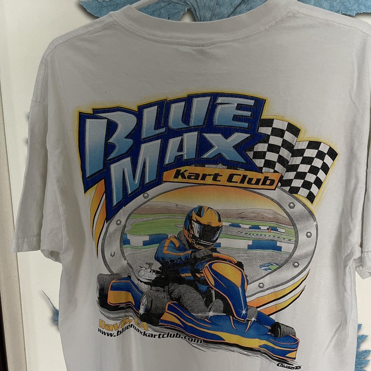 Vintage Blue Max Shirt Nice shirt, does have small... - Depop