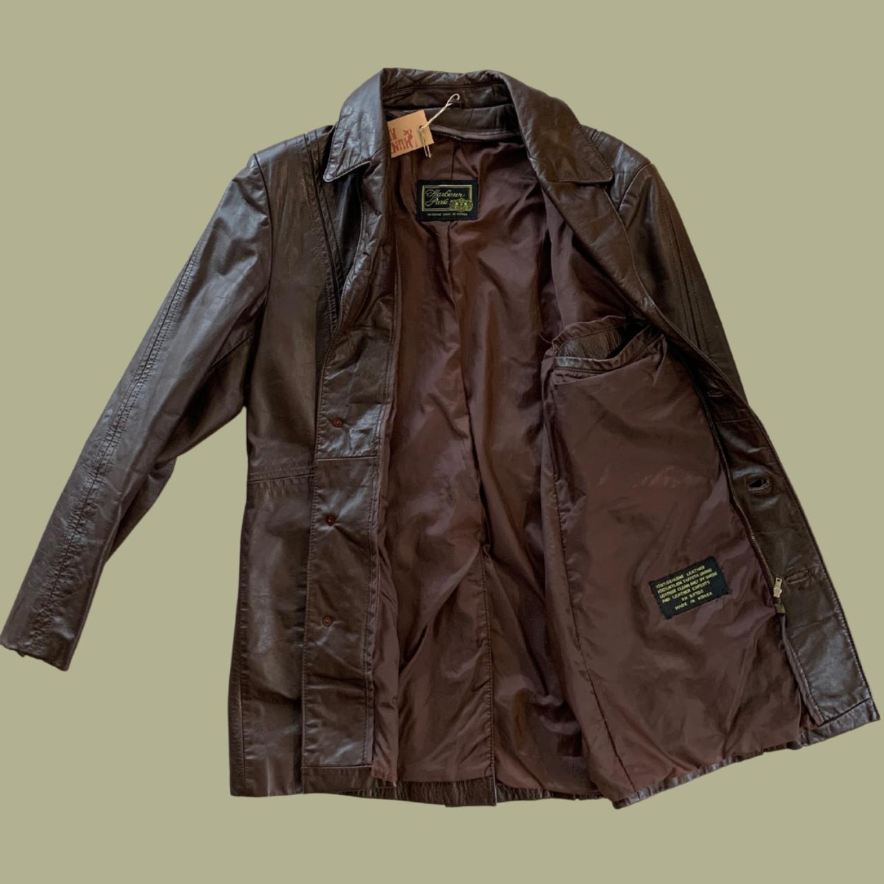 Harbour Park Leather Jacket Vintage Harbour Park... - Depop