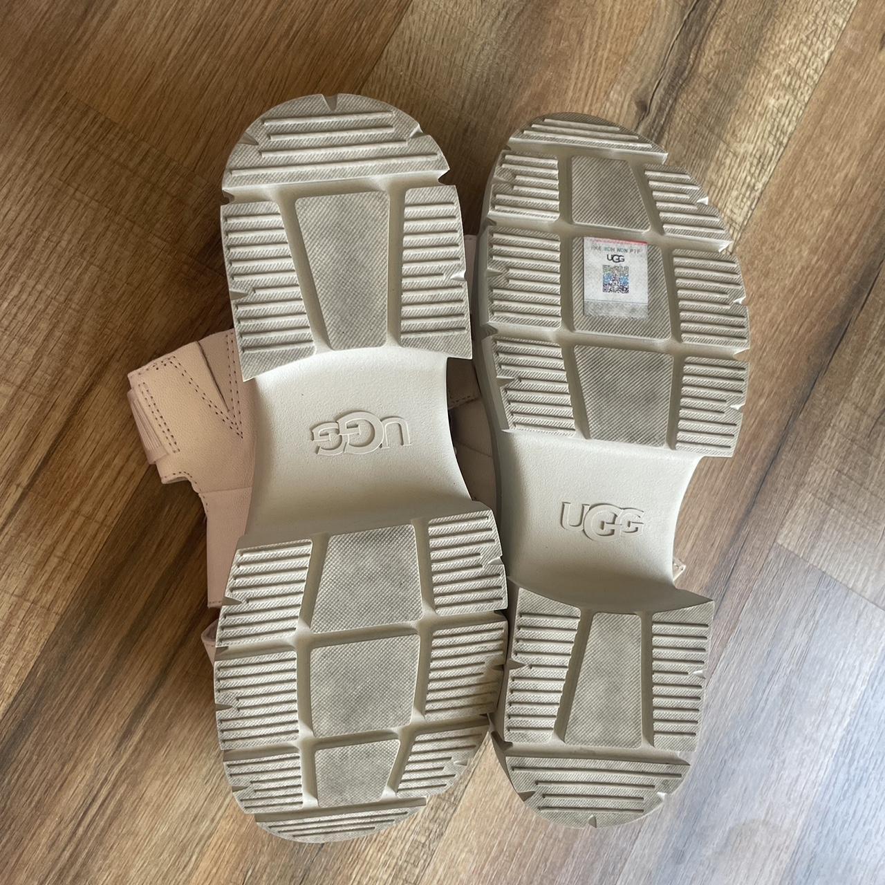 UGG Ashton Slide platform leather sandals in pale... - Depop