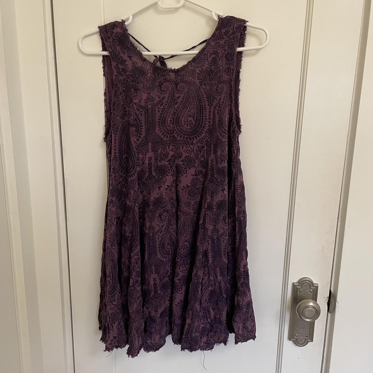 Ecote Women's Purple Dress | Depop