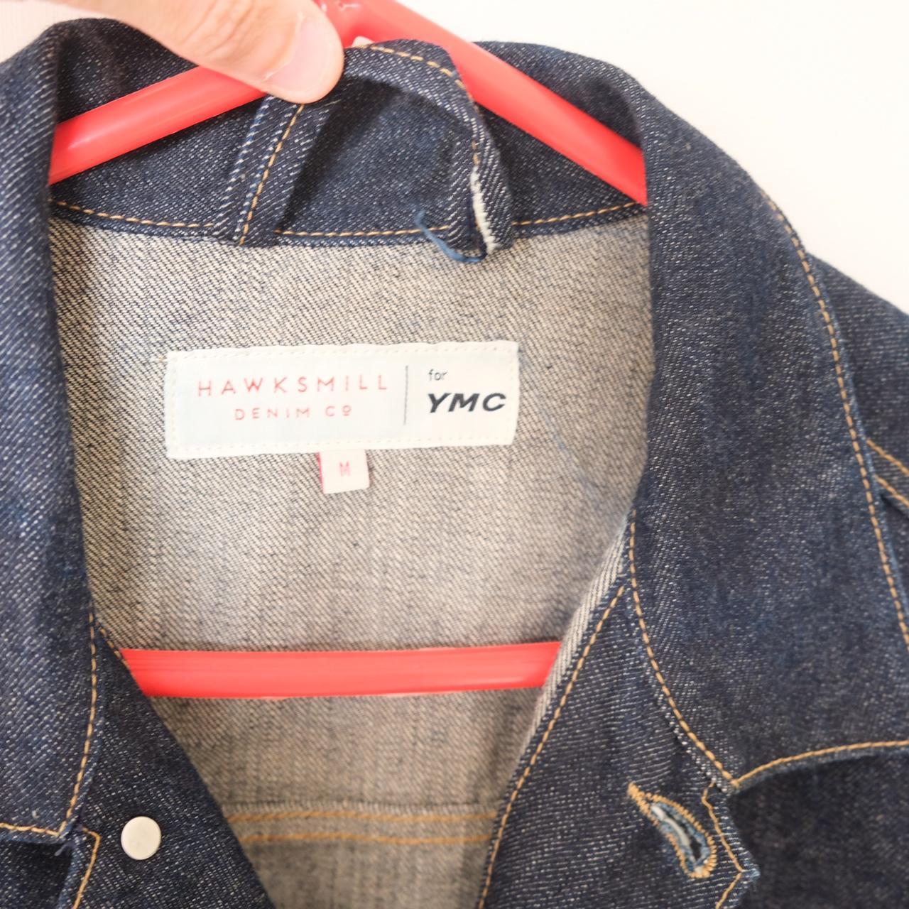 YMC X Hawksmill Denim Japanese jacket 2019 Pit to... - Depop