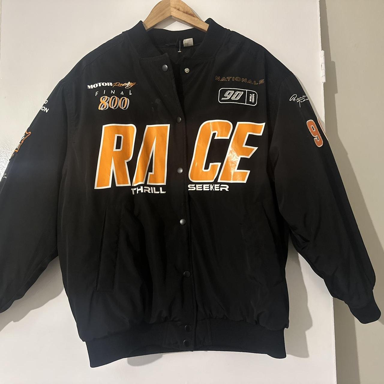 H&M racer bomber jacket size XS Worn once - Depop