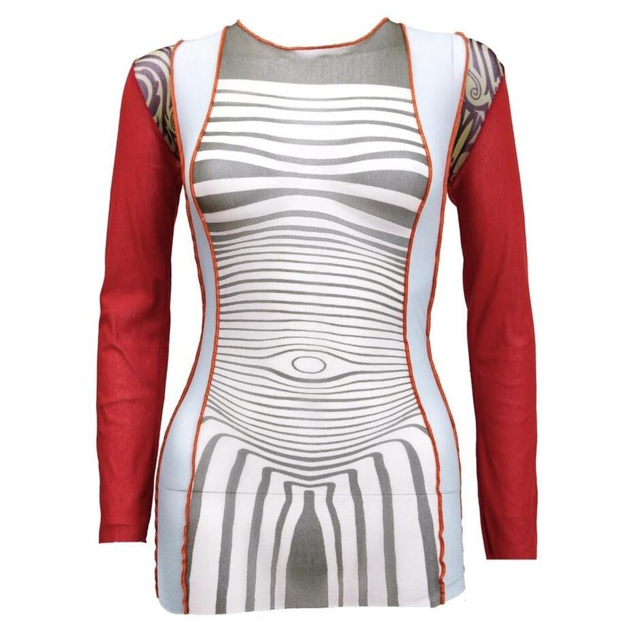 Jean Paul Gaultier Optical Illusion Top from 1996... - Depop