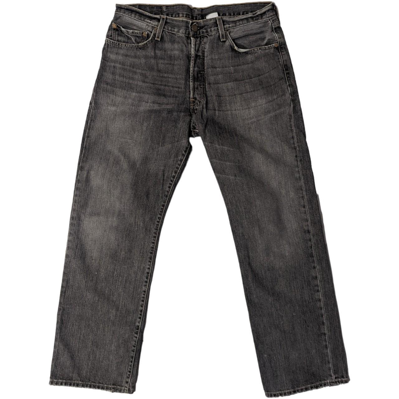 📸 Levi Grey Wide-Legged 00's Baggy Jeans... - Depop