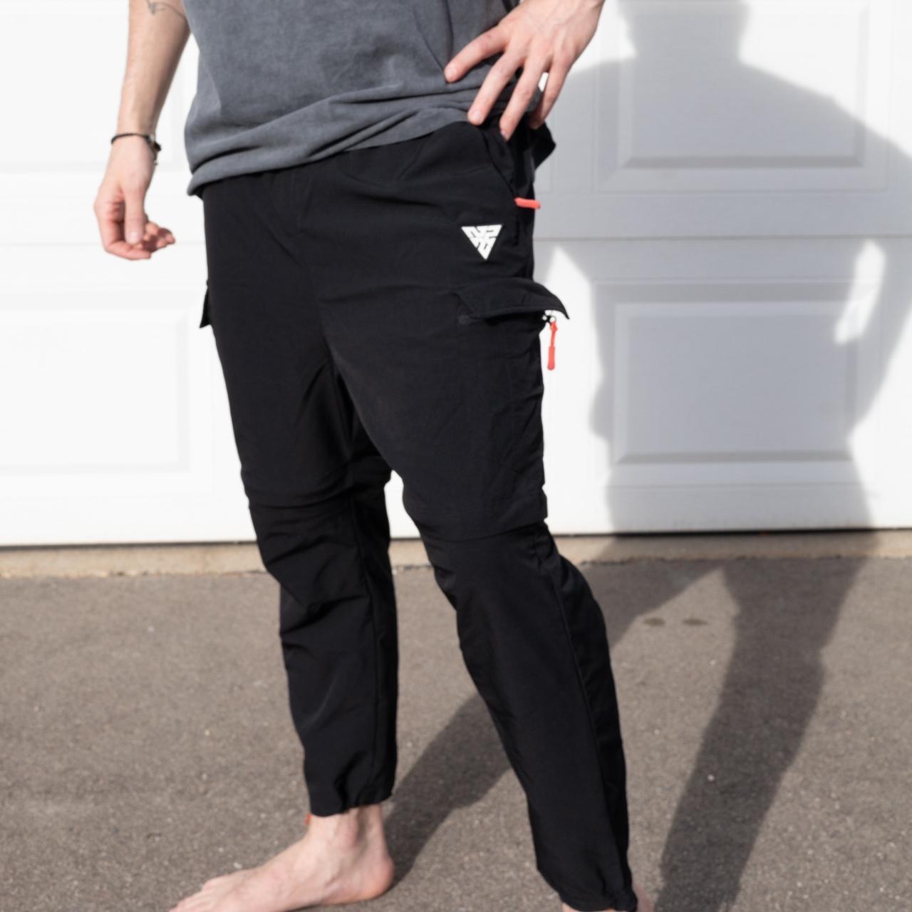 STORROR zip “convertible” joggers to shorts - Depop