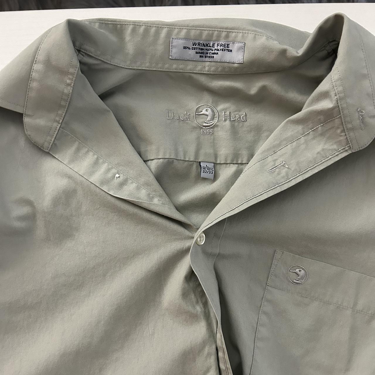 pale green button up! size: large perfect for... - Depop