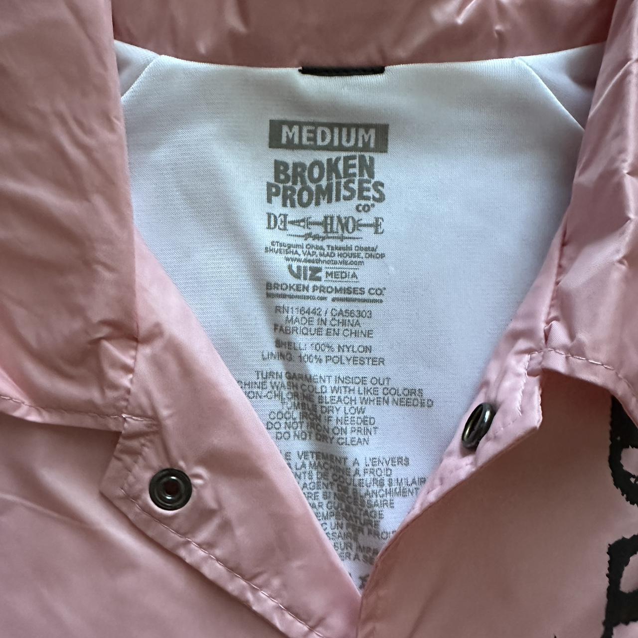 NEW Broken Promises deathnote jacket Size:... - Depop